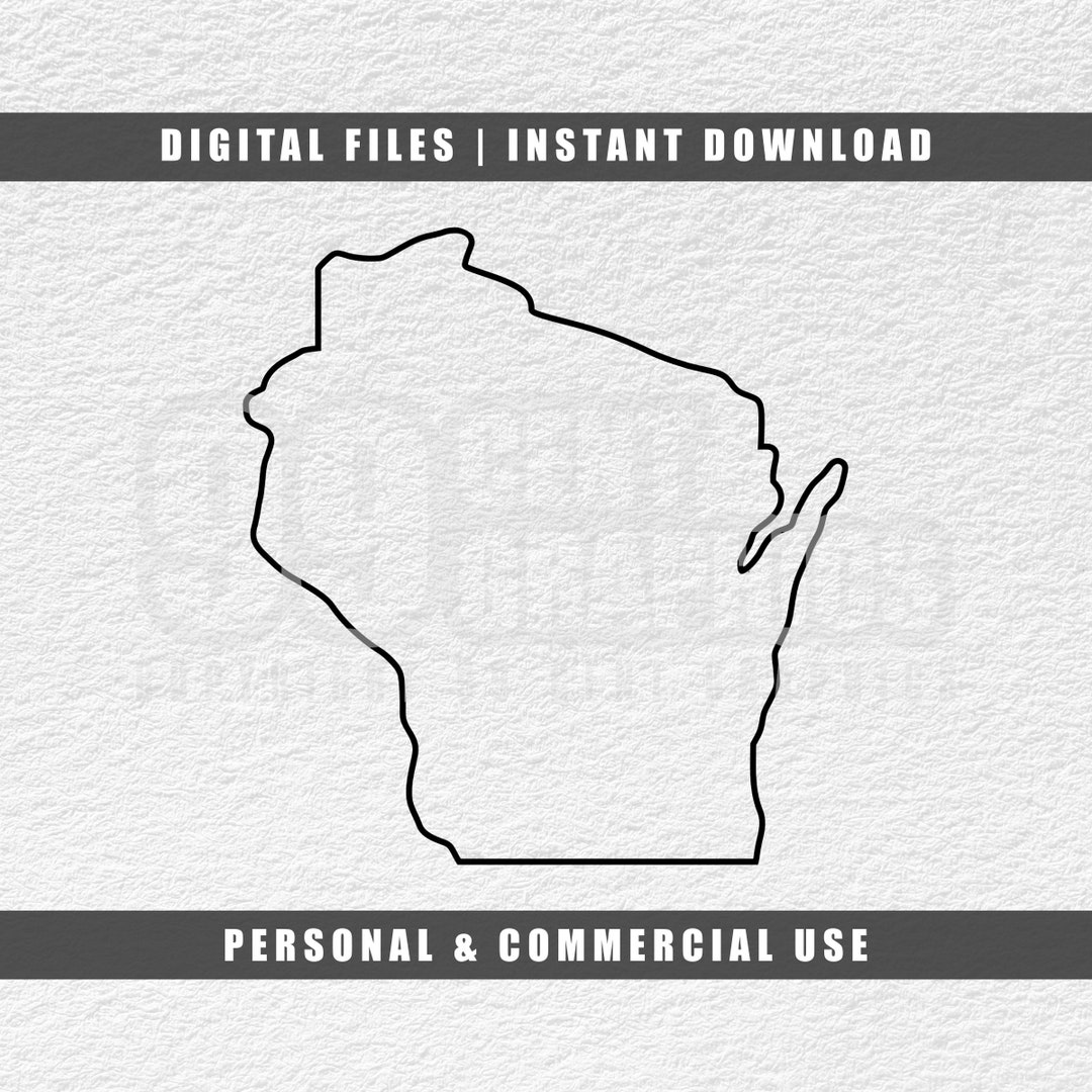 Wisconsin Svg, United States Svg, State Outline Svg, Cricut Svg ...