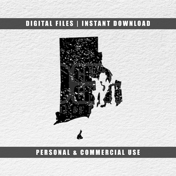 Rhode Island Svg United States Svg Distressed Svg Cricut - Etsy