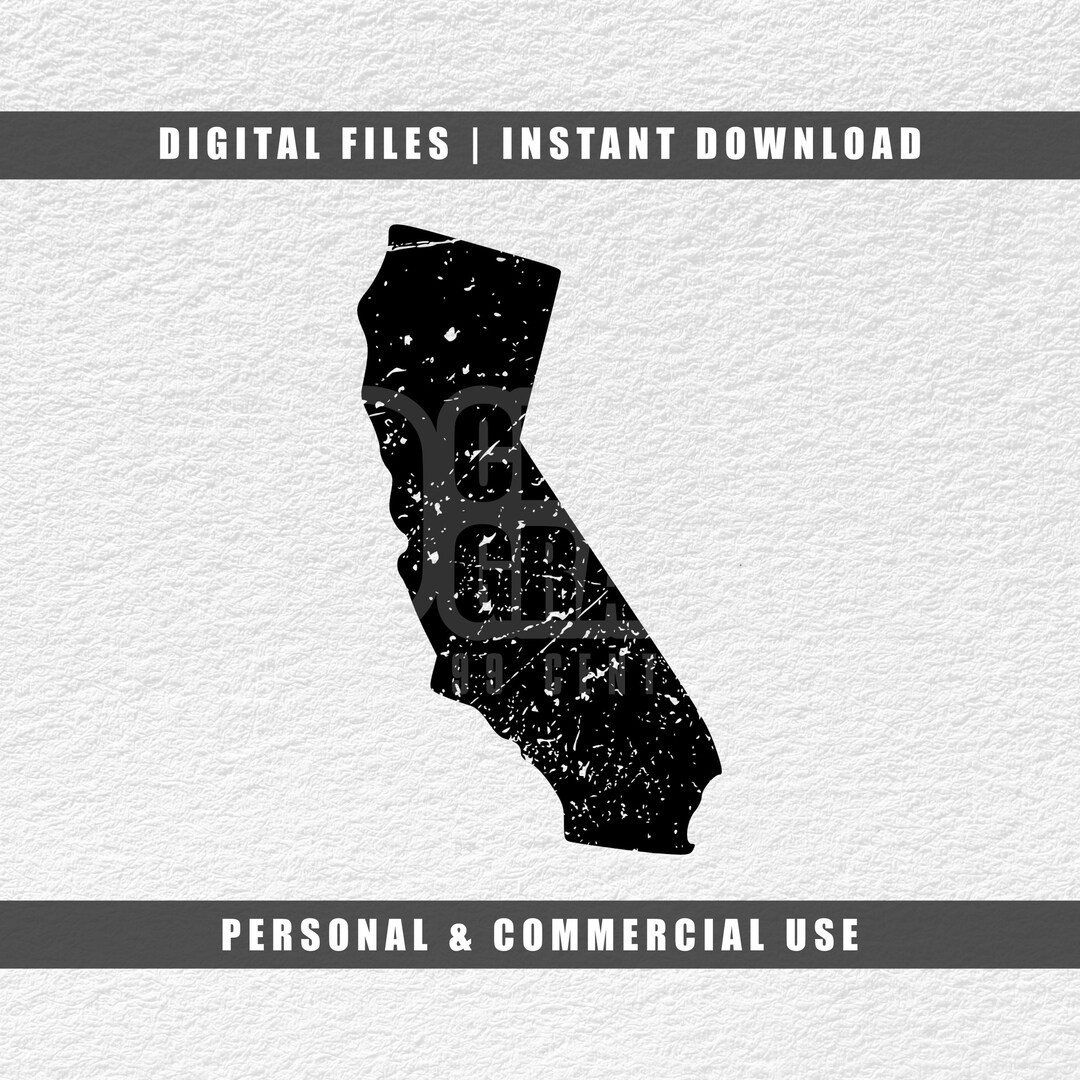 California Svg, United States Svg, Distressed Svg, Cricut Svg ...