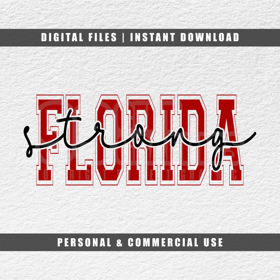 Florida Strong Svg, Collegiate Svg, Cricut Svg, Cut File Svg, Instant ...