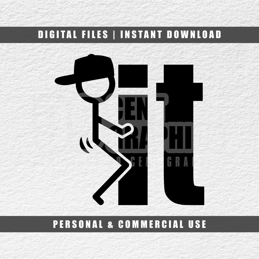 Funny Stick Guy Svg: Fuck It, Cricut Cut File (digital Download) - Etsy