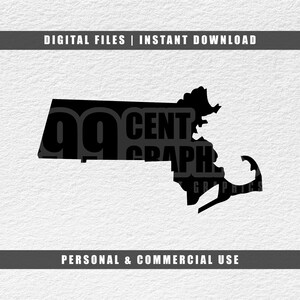 Massachusetts Svg, United States Svg, State Silhouette Svg, Cricut Svg ...