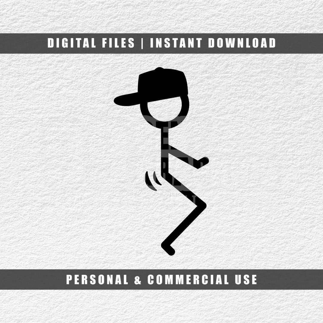 Fuck It Stick Guy With Hat Svg Stick Guy Svg Cricut Cut Svg Funny Svg Png Pdf Instant