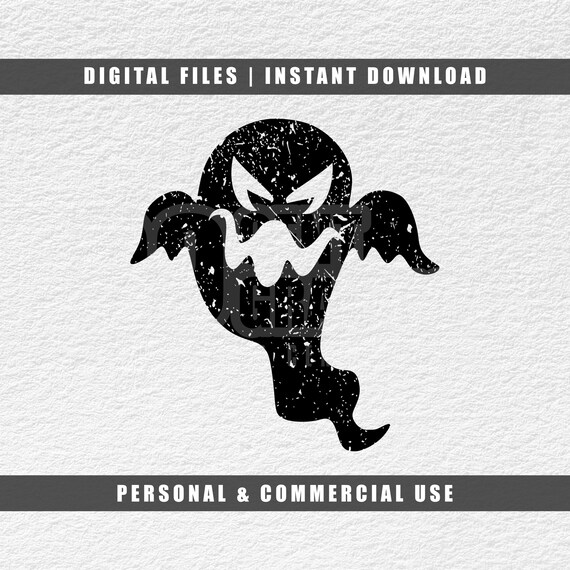 Ghost Svg Halloween Svg Distressed Svg Cricut Svg - Etsy