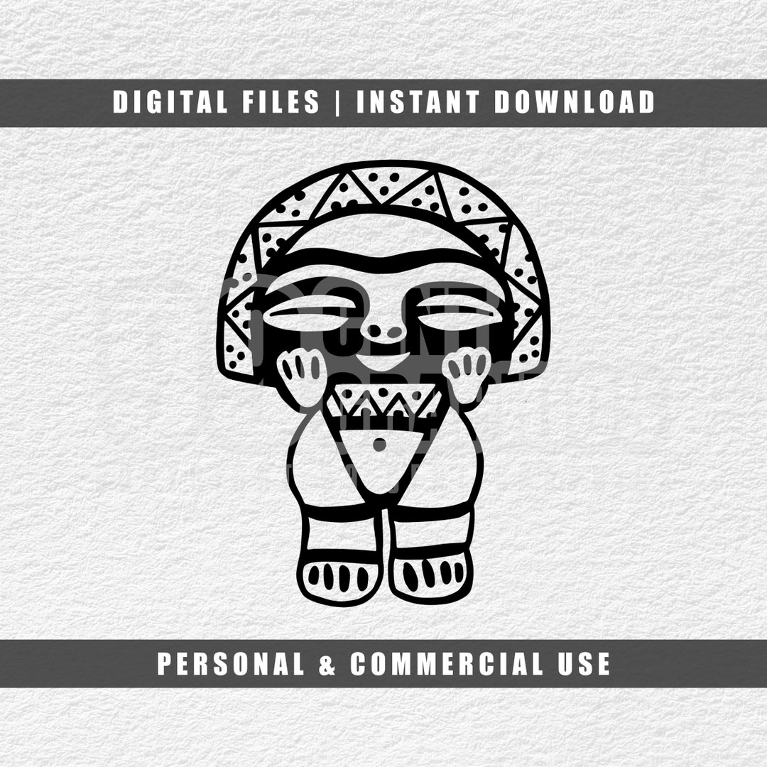 Taíno Goddess SVG: Diosa De La Luna, Puerto Rico (digital Download) - Etsy