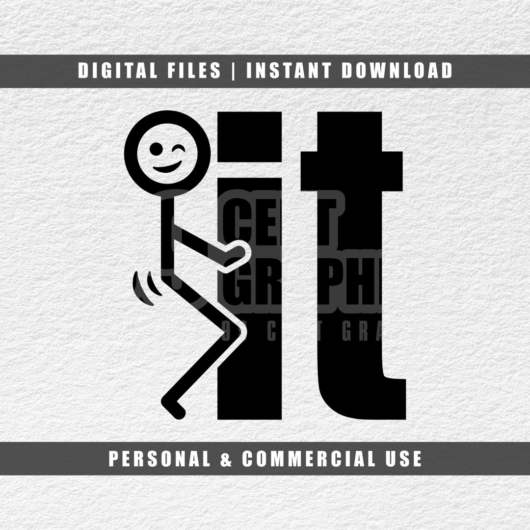 Fuck It Guy Svg, Fuck It Stick Guy Svg, Winking Stick Guy Svg, Cricut ...