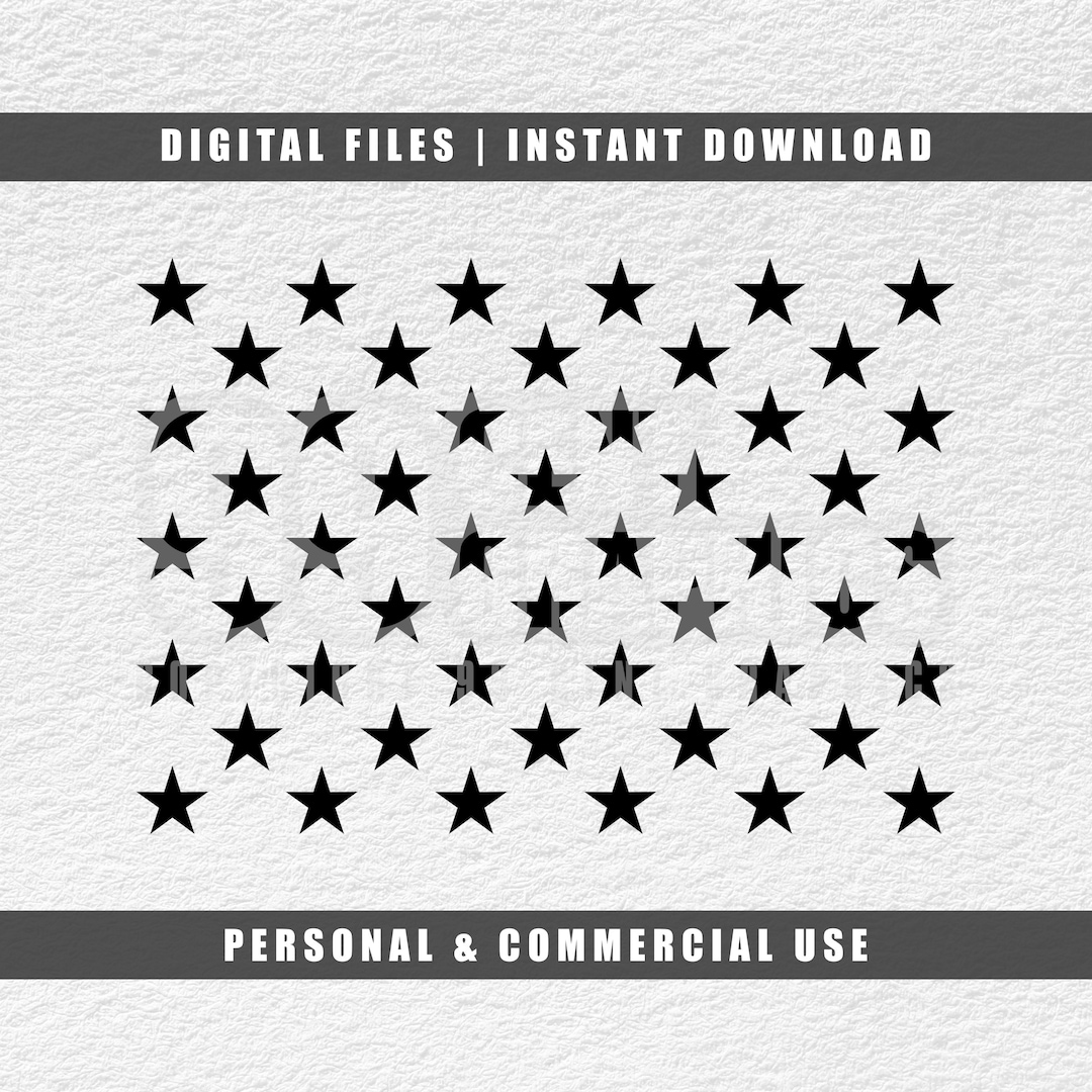 50 Stars Svg, American Flag 50 Stars Svg, USA Flag Stars Svg, Cricut ...