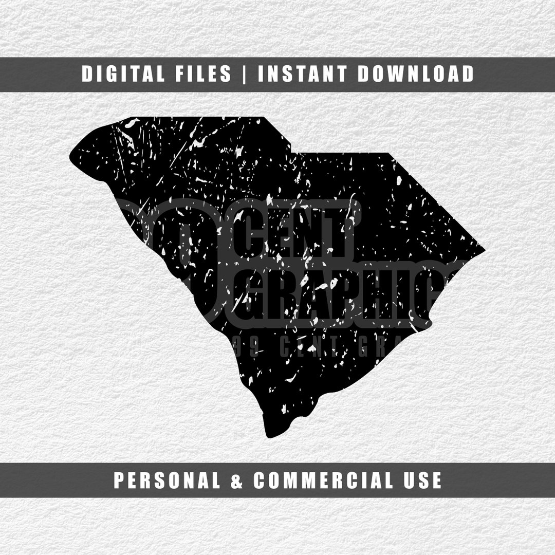 South Carolina Svg, United States Svg, Distressed Svg, Cricut Svg ...