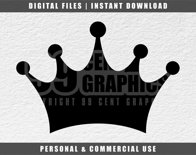 Crown Svg, Cricut Svg, Pdf, Jpg, Png, Instant Download - Etsy