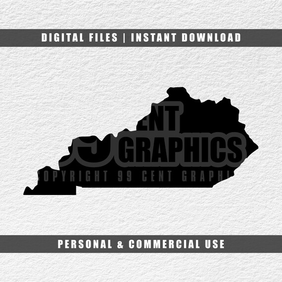 Kentucky Svg United States Svg State Silhouette Svg Cricut - Etsy