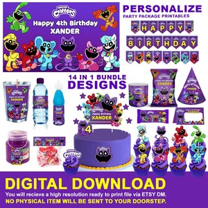 Smiling Critters Birthday Party Decorations - Etsy