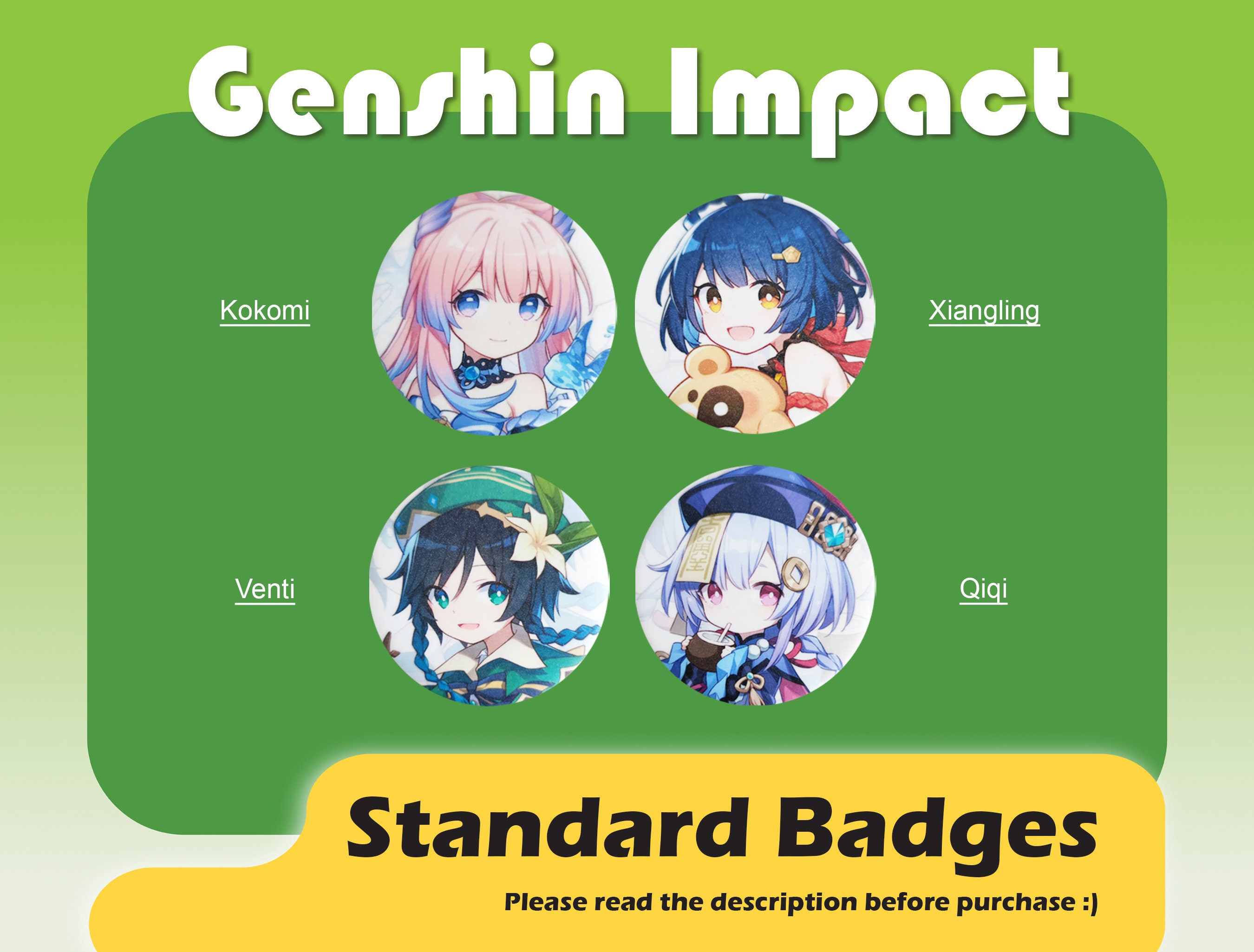 Genshin Impact Badges Kokomi, Kazuha, Keqing, Alhaitham, Cyno, and More - Etsy UK
