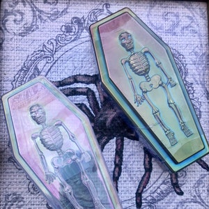 Skeleton Coffin Box - Skull Coffin Box - Plastic Treat Box - Plastic ...