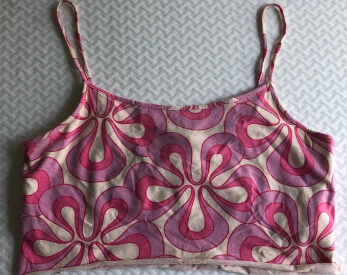 Vintage GAP Floral Crop Top - Retro Floral Crop Tank Top - Thrifted ...
