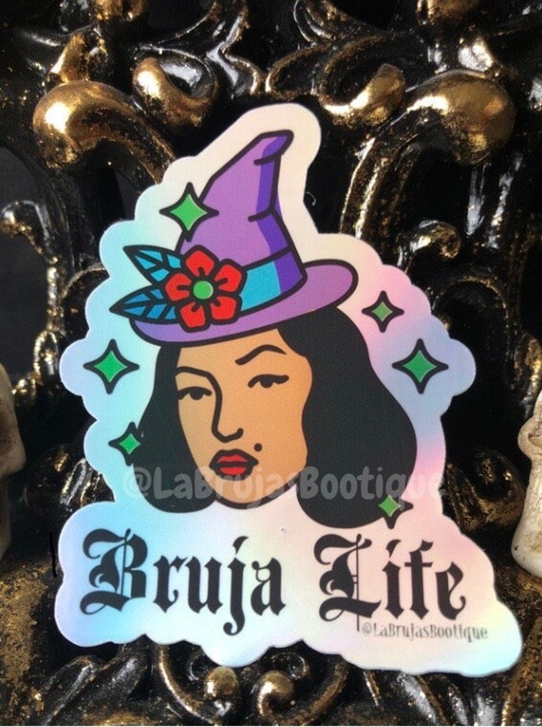 Bruja Life *vinyl Sticker* - Holographic & Water Resistant - Witch Life ...