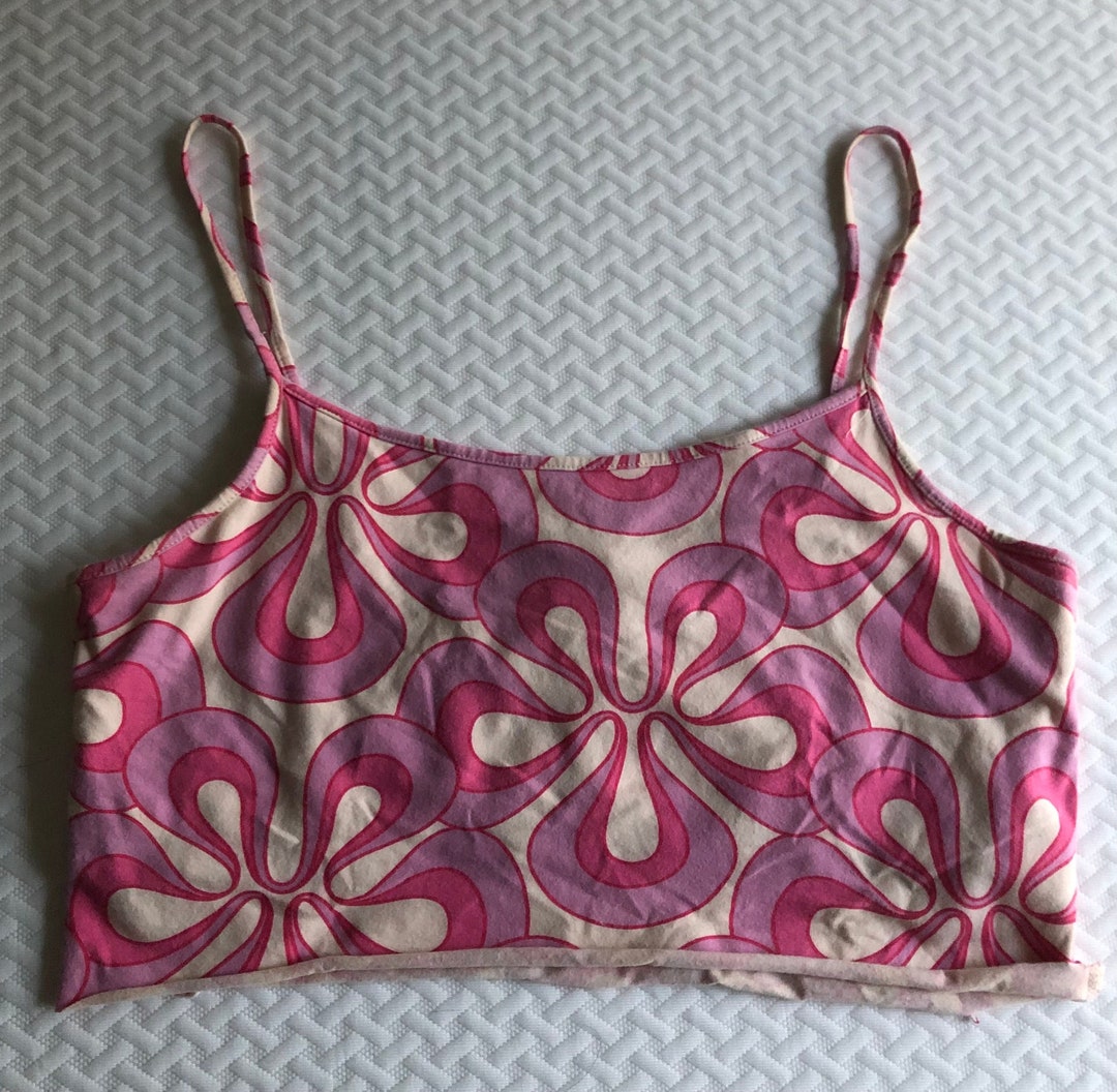 Vintage GAP Floral Crop Top - Retro Floral Crop Tank Top - Thrifted ...