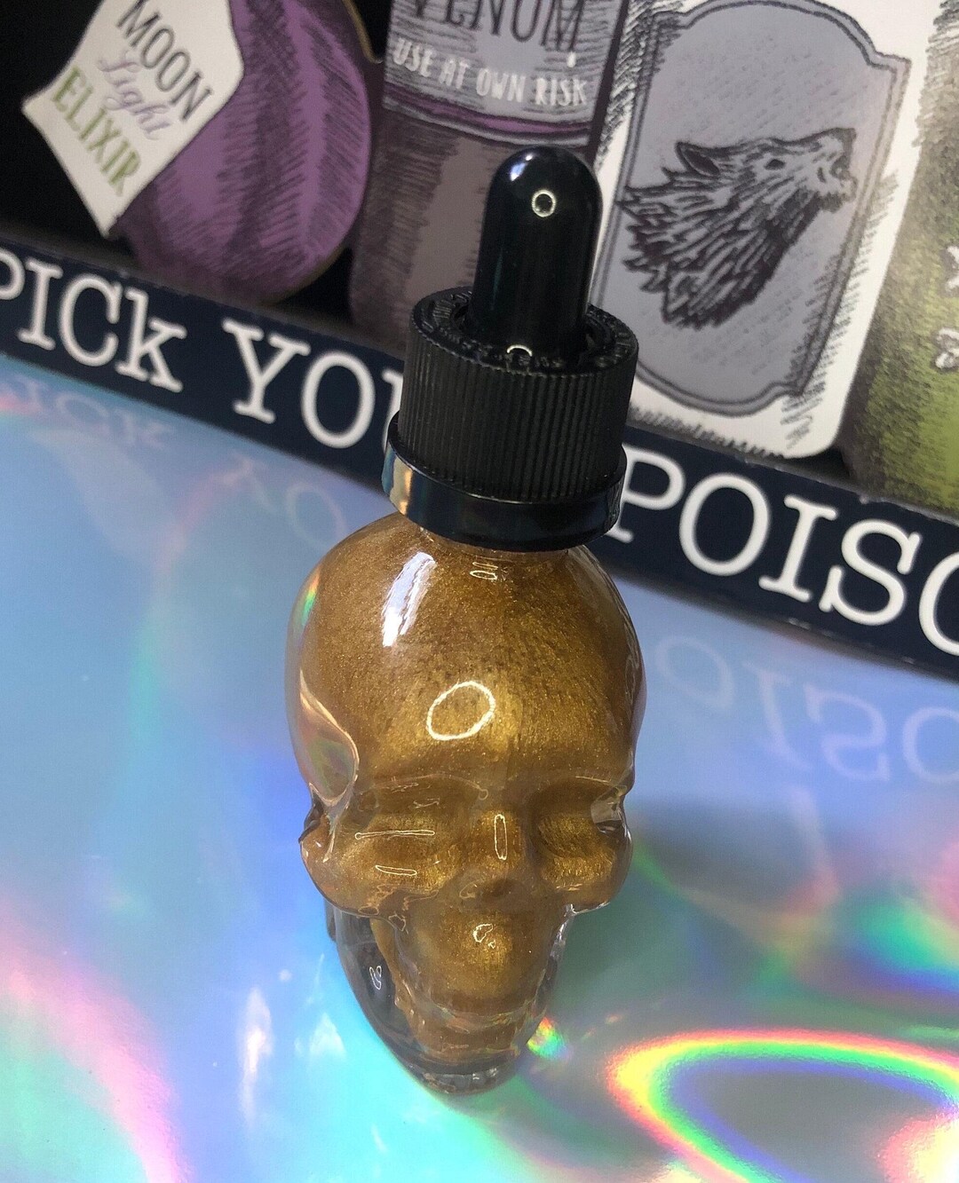 Skeleton SHIMMER Oil Hydrating Body Oil Glowing Skin Oil All Natural ...