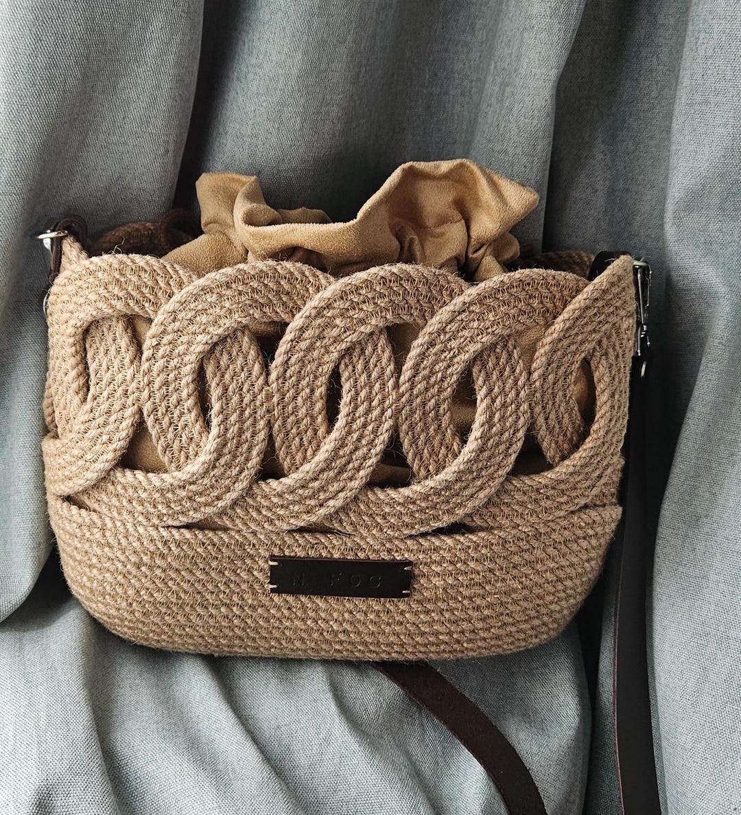 Jute Rope Bag Sewing Instructions/tutorial/secrets and Nuances/on a ...