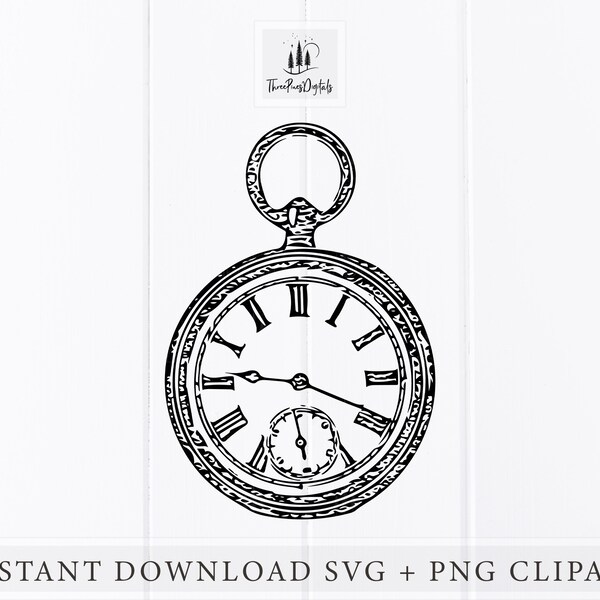 Pocket Watch Svg - Etsy