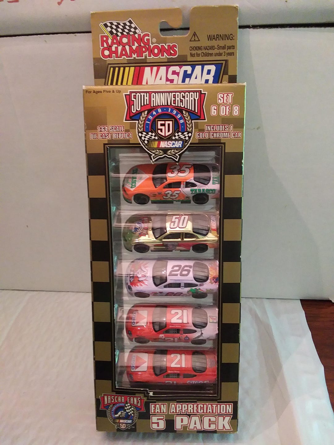 NASCAR 50th Anniversary Fan Appreciation 5-pack Die-cast Set 6/8, MIP ...