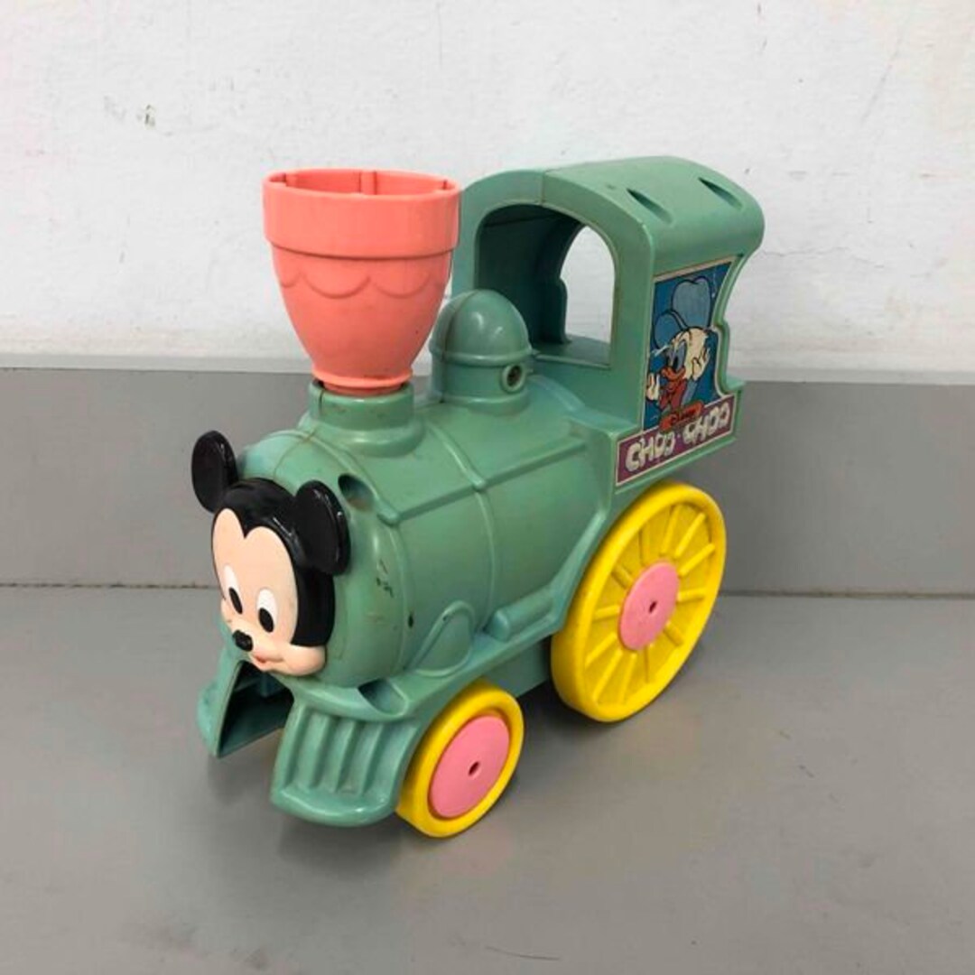 Vintage 8" Disney Choo Choo Train Push-n-pull Toy Circa 1985 by Mattel ...