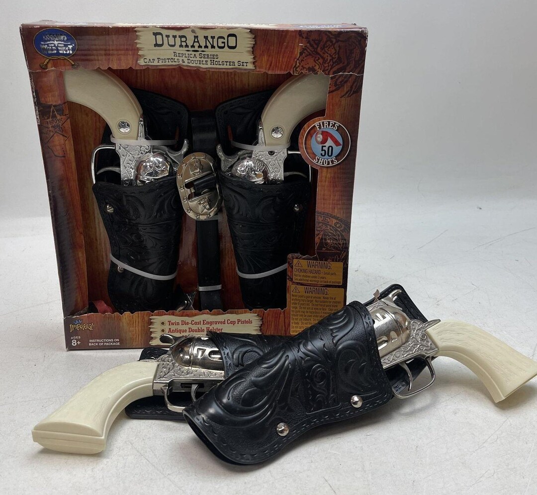 Durango Replica Series Die-cast Cap Pistols Double Holster Set MIB W ...