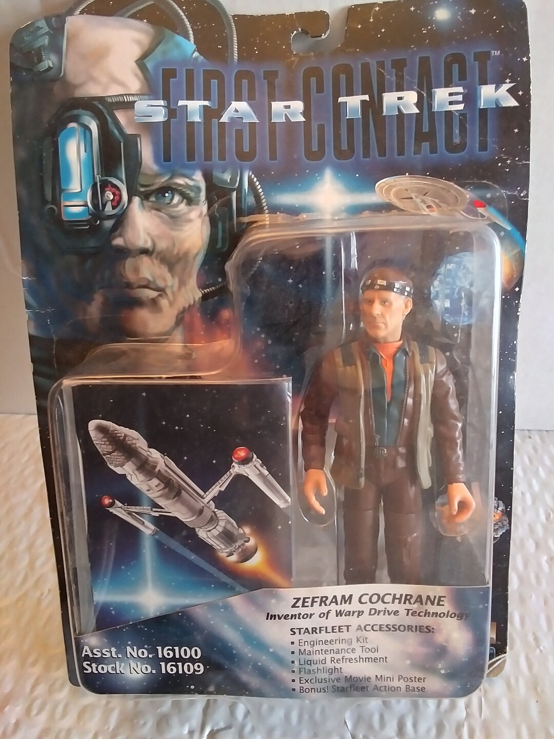 Star Trek Zefram Cochrane - Inventor of Warp Drive Action Figure ...