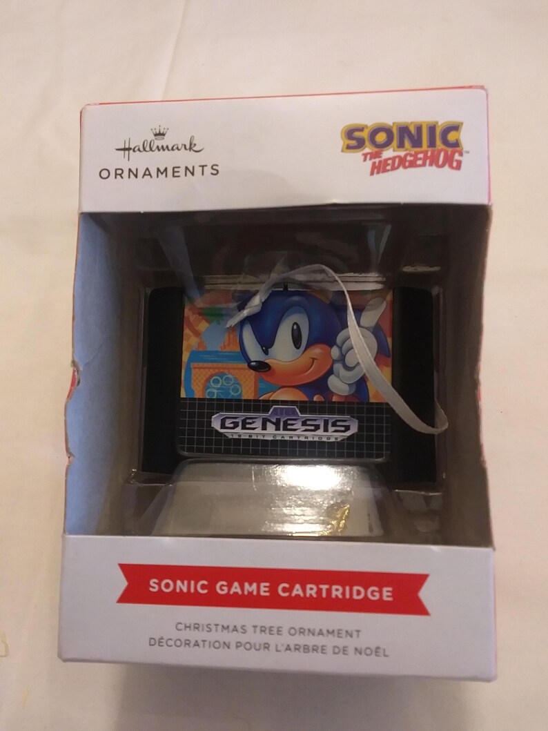 Sonic the Hedgehog Game Cartridge Ornament by Hallmark Tree Ornaments ...