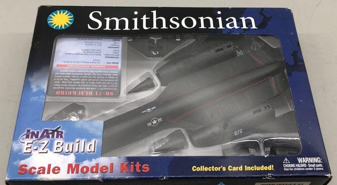 SR-71 Blackbird Aircraft Smithsonian Model Kit IOB W/collector Card - Etsy