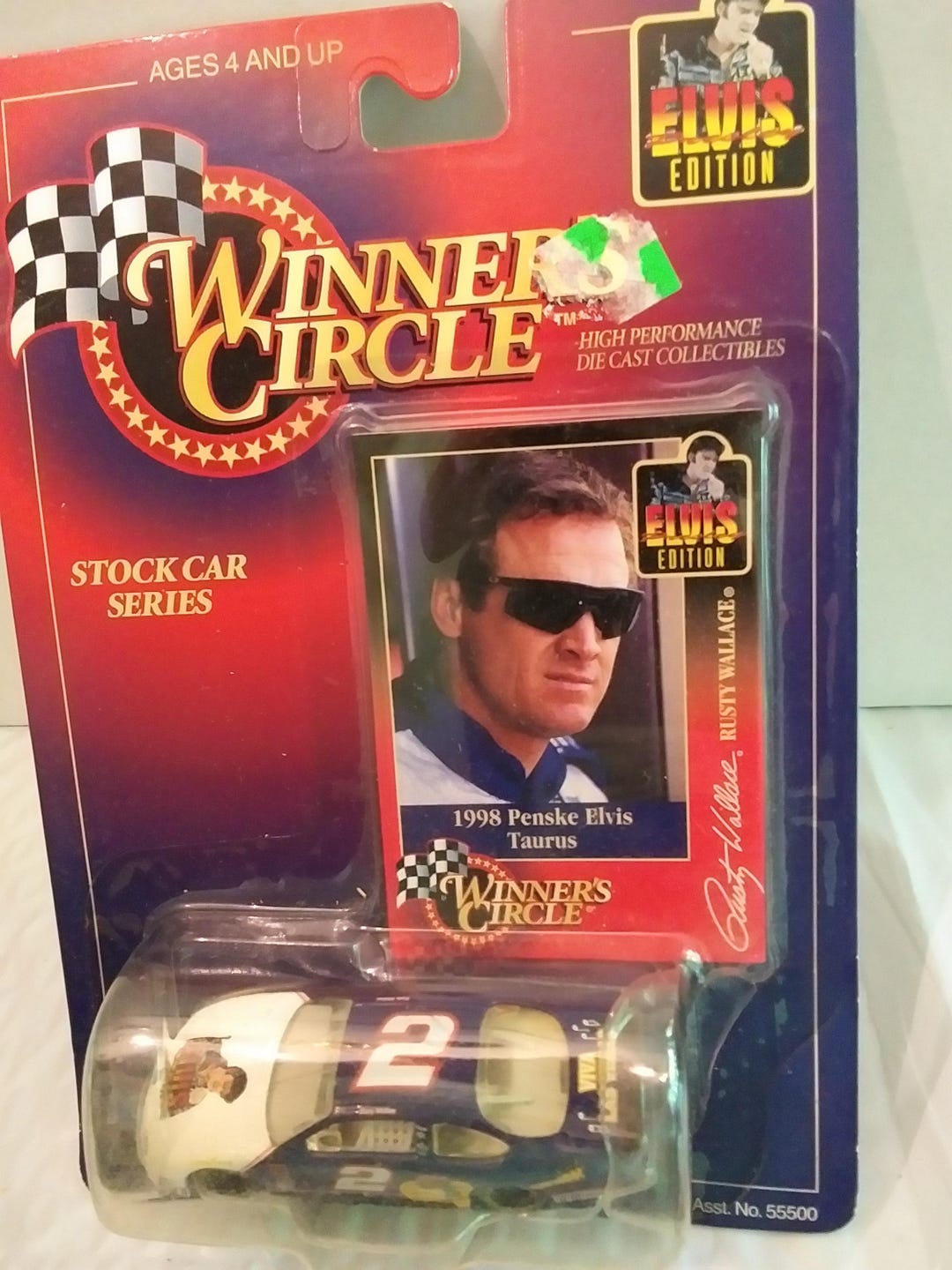 NASCAR No. 2 Rusty Wallace 1998 Penske Elvis Presley Taurus Die-cast ...