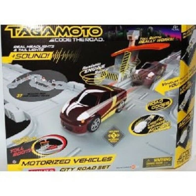 Tagamoto Code the Road Set With Working Toll Booth With 1 Vehicle - Etsy