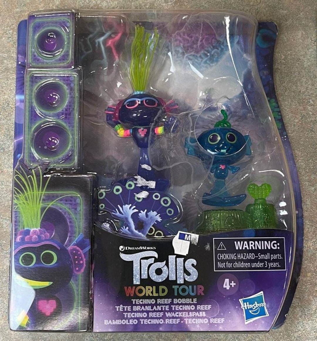 Dreamworks Trolls World Tour - Techno Reef Bobble 2 Pack Figures Set - Etsy