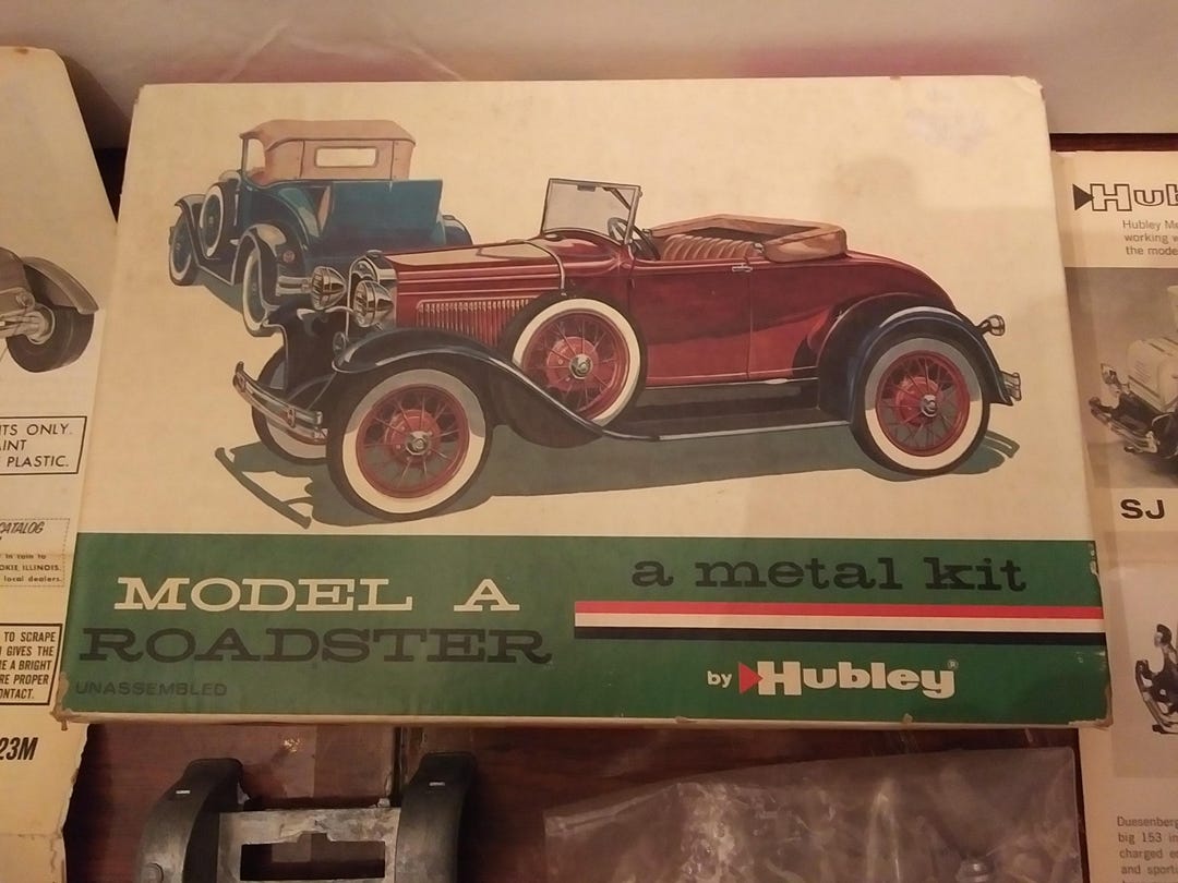 Vintage Hubley Model A Roadster Metal Kit - Complete IOB - Etsy
