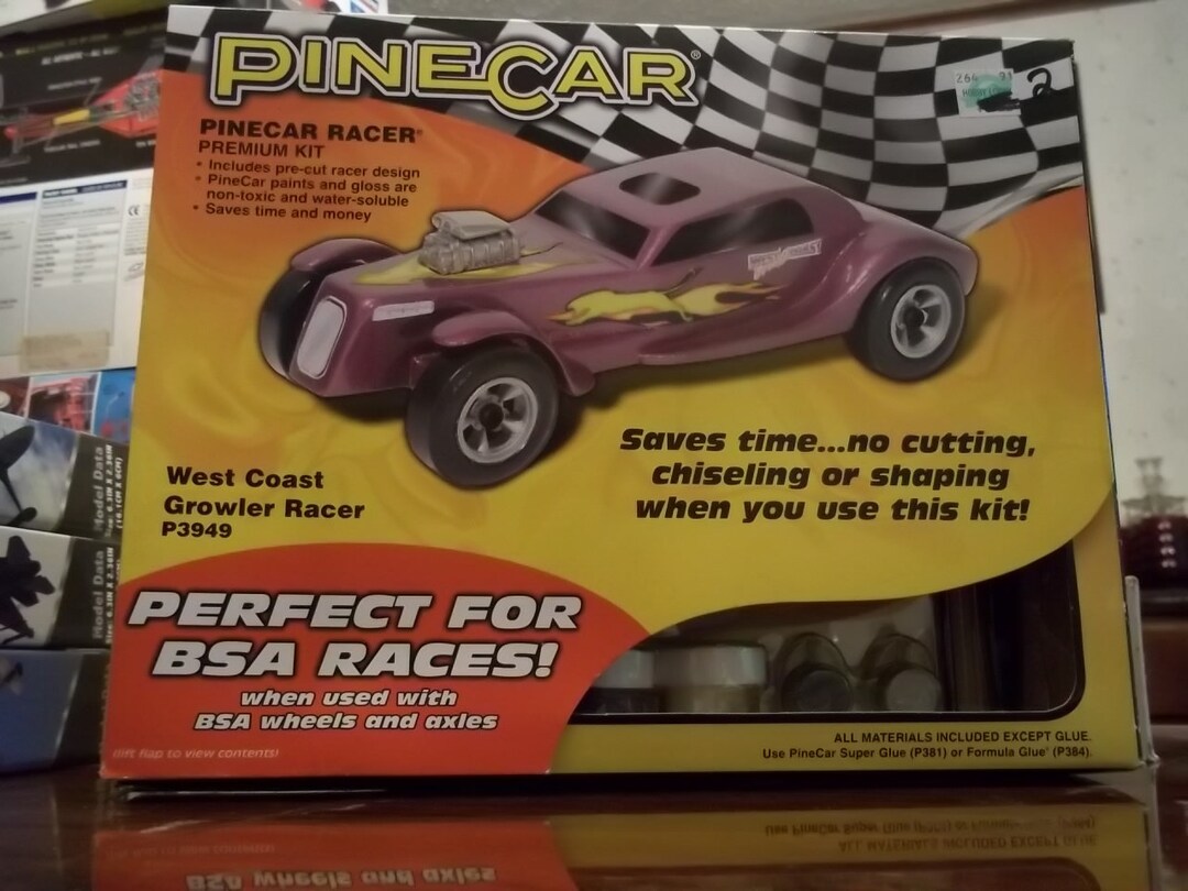 Pinecar West Coast Growler Racer, BSA Races, MIB - Etsy