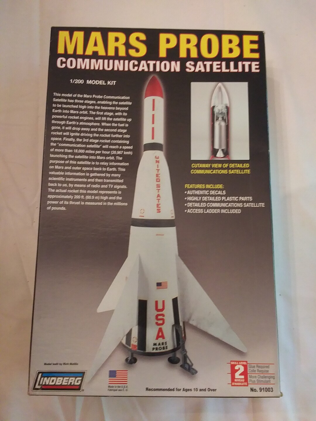 Mars Probe Communication 1:200 Scale Model Kit by Lindberg, Complete ...