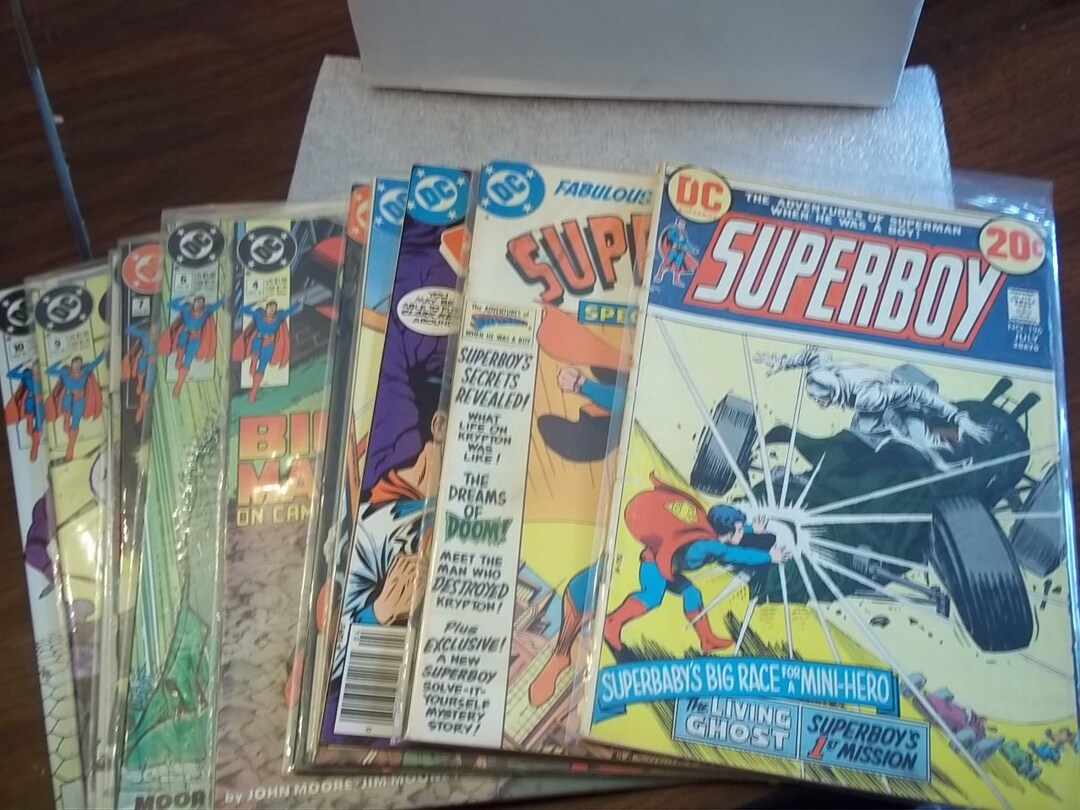 Collection of 12 Superboy Comic Books by DC - 1970s to 1990s - Etsy