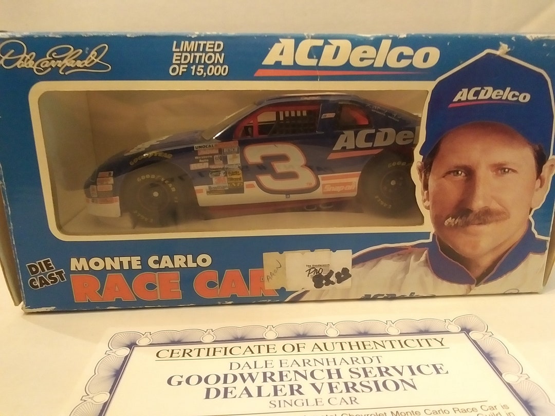 NASCAR No. 3 Dale Earnhardt Acdelco Die-cast Stock Car, MIB 1 of 15,000 ...