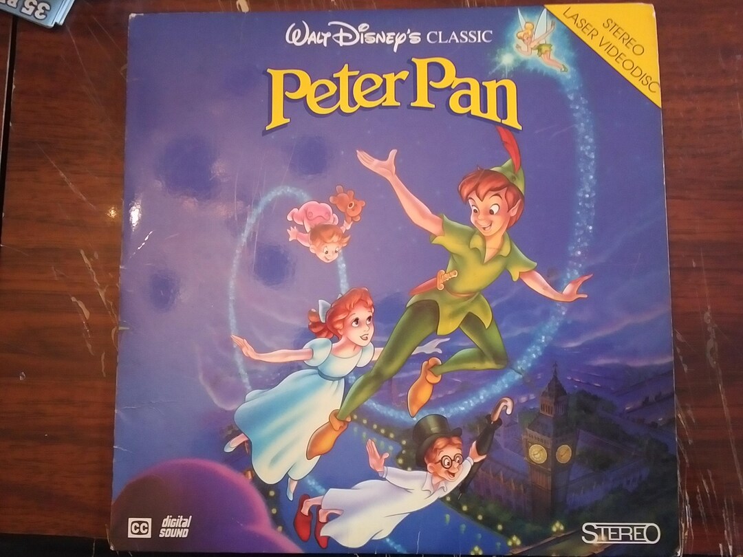 Walt Disney's "peter Pan" Laser Videodisc With Sleeve - Etsy