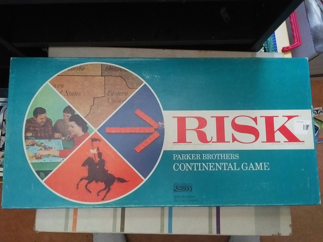 1959 Risk Vintage Board Game W/original Wood Pieces, Vintage Map, IOB ...