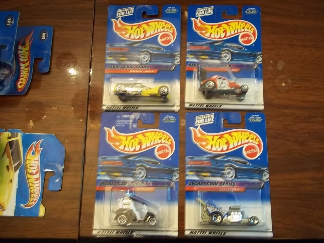Collection of 4 Mattel 2000 Hot Wheels SECRET CODE Series, MIP - Etsy