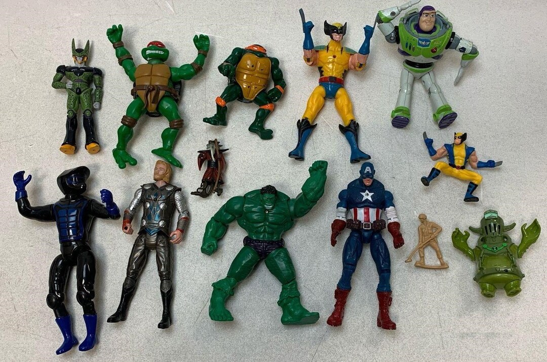 X-men Wolverine, Vintage Teenage Mutant Ninja Turtles & More Action ...