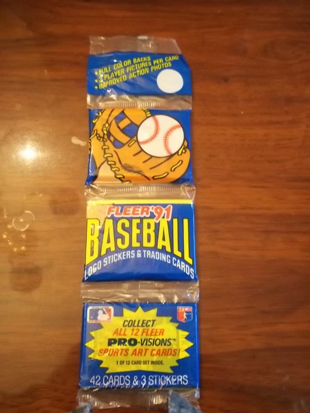 1991 Fleer Baseball Cell Pack of 42 Cards and 3 Stickers, Possible Pro ...