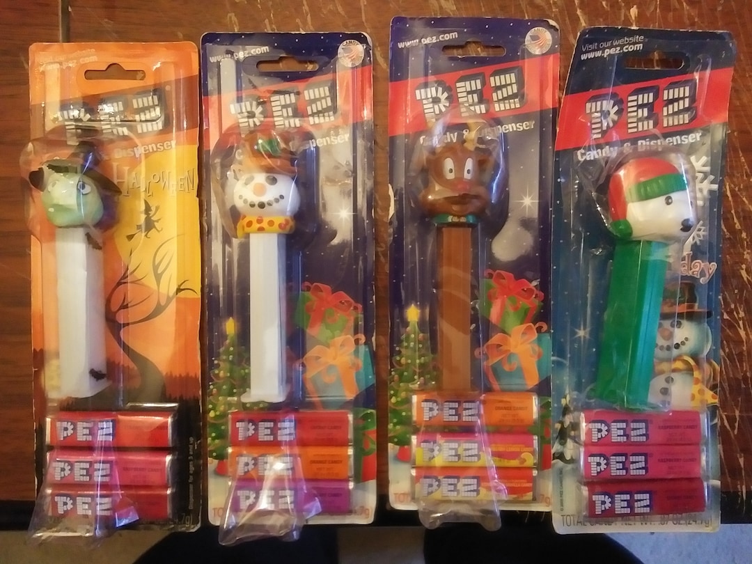 Vintage 4 Holiday PEZ Dispensers Blister Packs (1980s-90s), IOP - Etsy