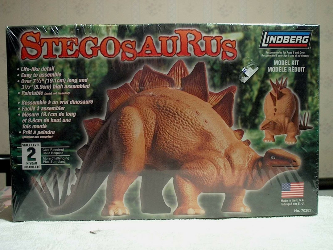 Stegosaurus Dinosaur Plastic Model Kit, MIB - Etsy