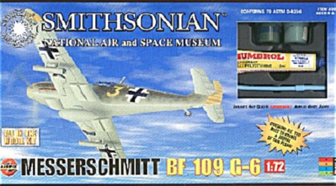 Messerschmitt BF 109 G6 Model Kit, Smithsonian National Air and Space ...