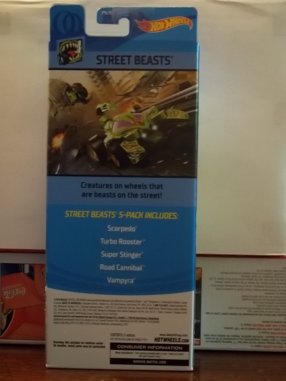 Hot Wheels STREET BEASTS Die-cast Vehicles 5 Pack Set, MIB - Etsy