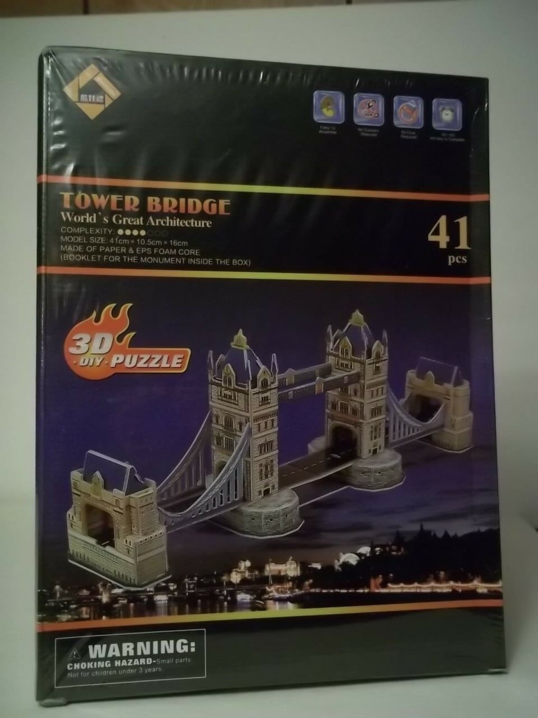 3D Puzzle Tower Bridge World Great Architecture Wood Model, MIB - Etsy