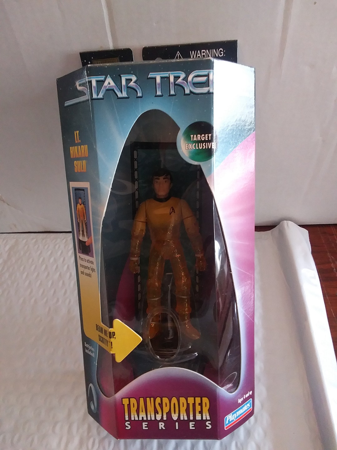 Star Trek Transporter Series "lt. Hikaru Sulu" Action Figure & Memory ...