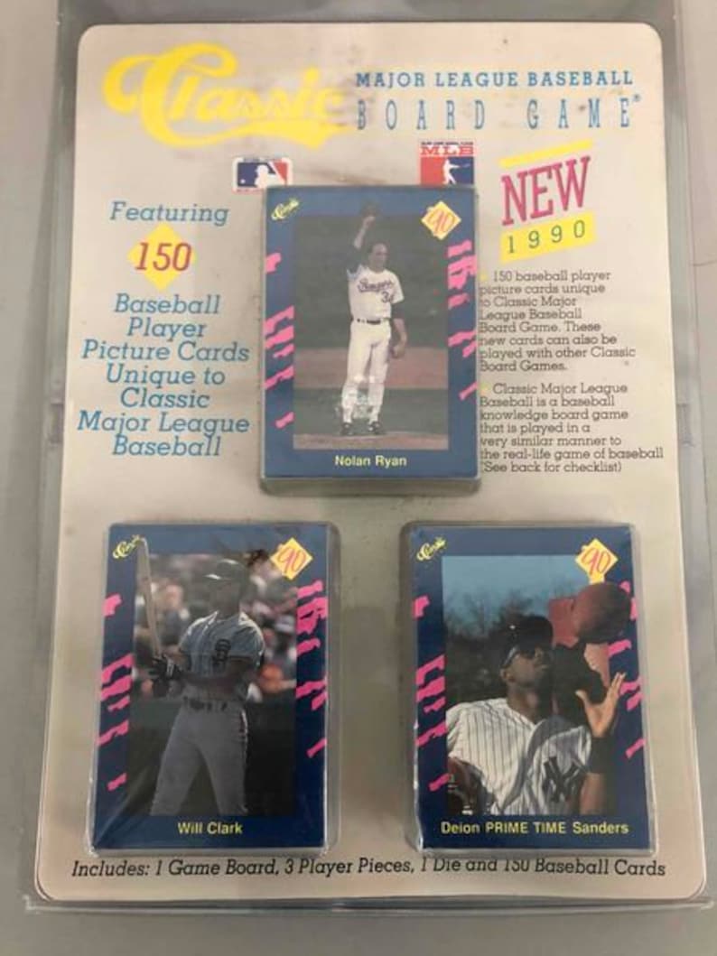 1990 Classic Major League Baseball Card Board Game, MIP - Etsy