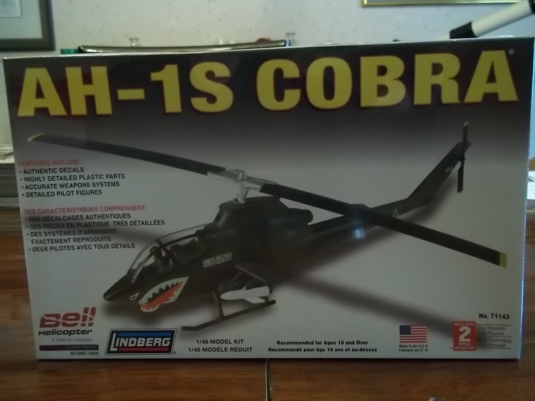 Lindberg 71143 AH-1S Cobra Copter Model Kit Decals Pale Rider, New - Etsy